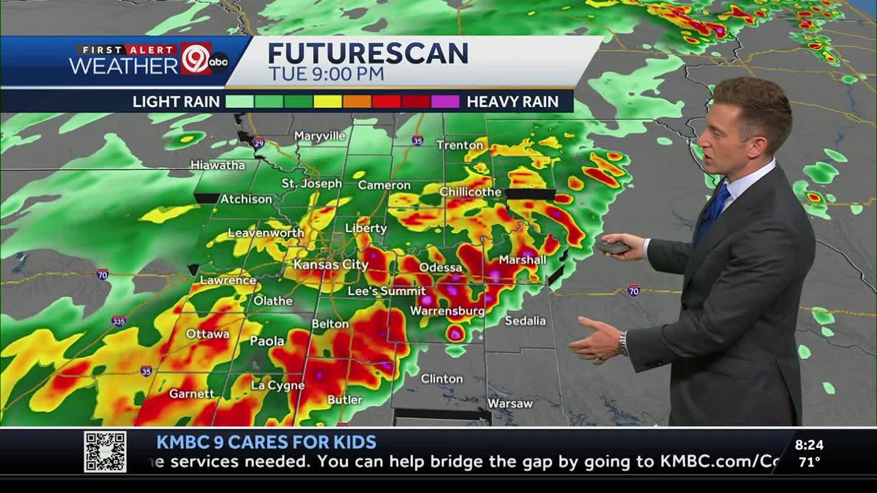 Multiple rounds of storms Tuesday, severe weather possible