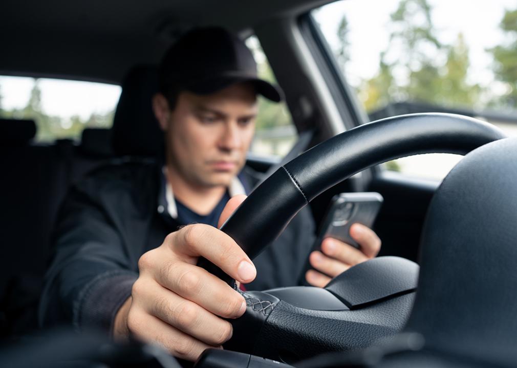 How many accidents are caused by texting and driving?