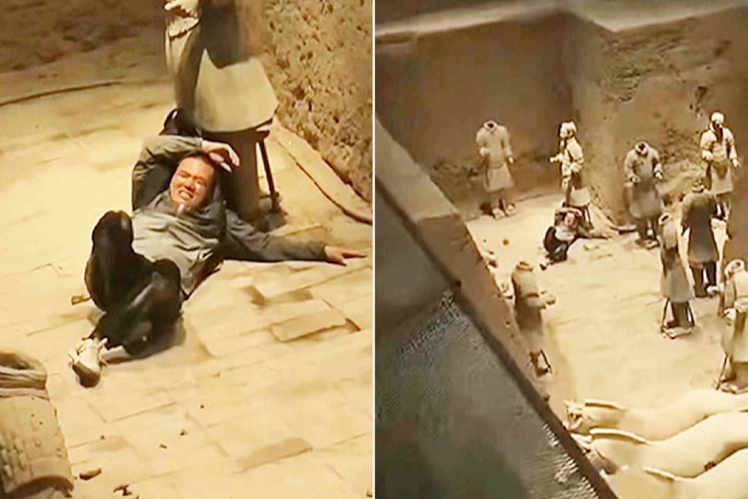 Tourist Leaps into 18-Foot Pit, Damages 2,000-Year-Old Statues Before ...