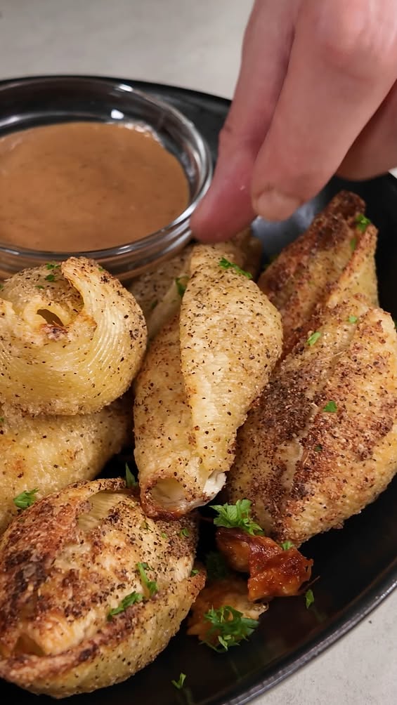 Cacio e pepe stuffed shells