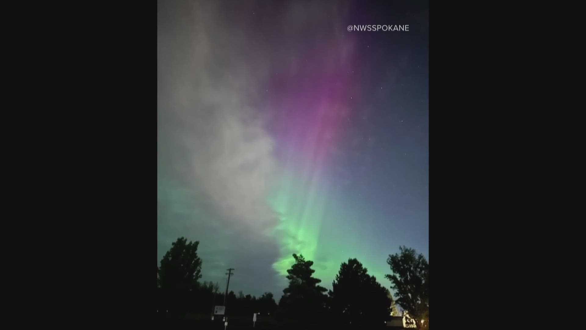 Northern Lights dance over the Inland Northwest