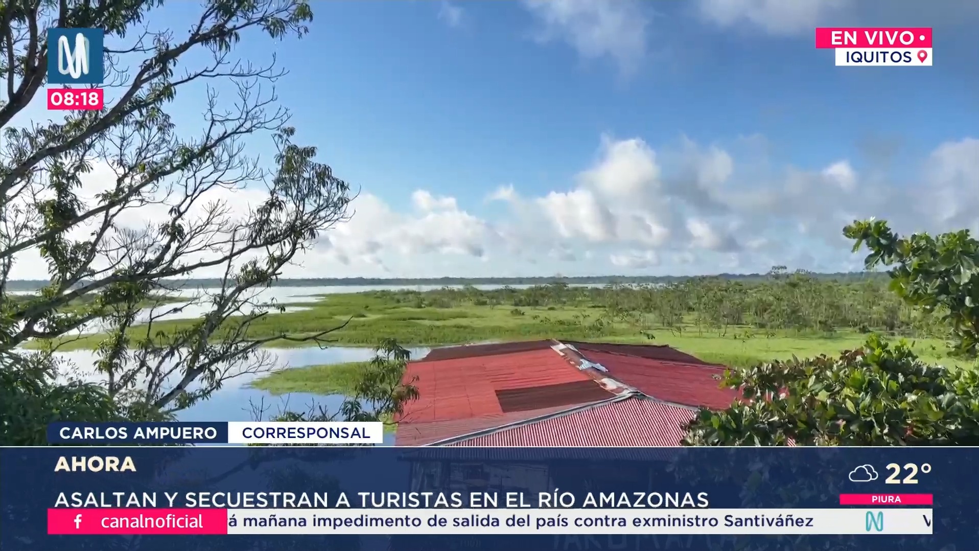 Turistas fueron asaltados y secuestrados en el río Amazonas