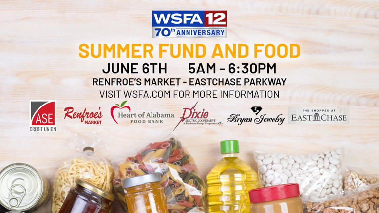 WSFA’s Summer Fund and Food Drive set for Friday