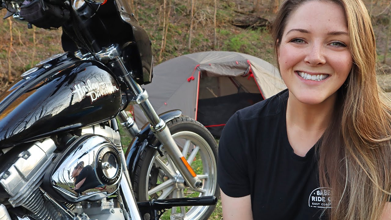 Solo Motocamping on my Harley Davidson