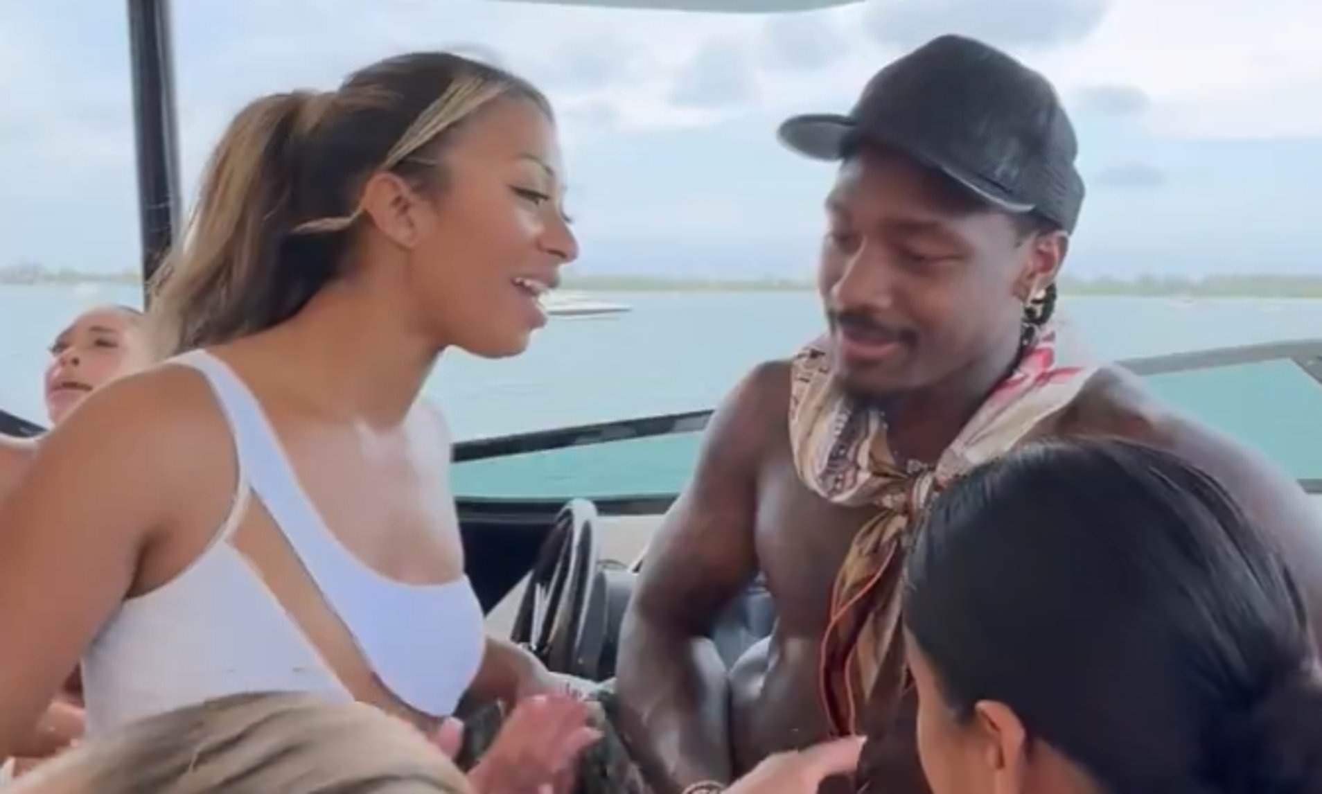 Stefon Diggs arrives at Patriots practice amid mystery substance ...