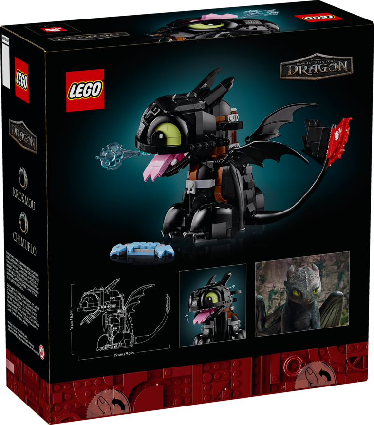 LEGO Icons 'How to Train Your Dragon' Toothless Now Available for Pre-Order