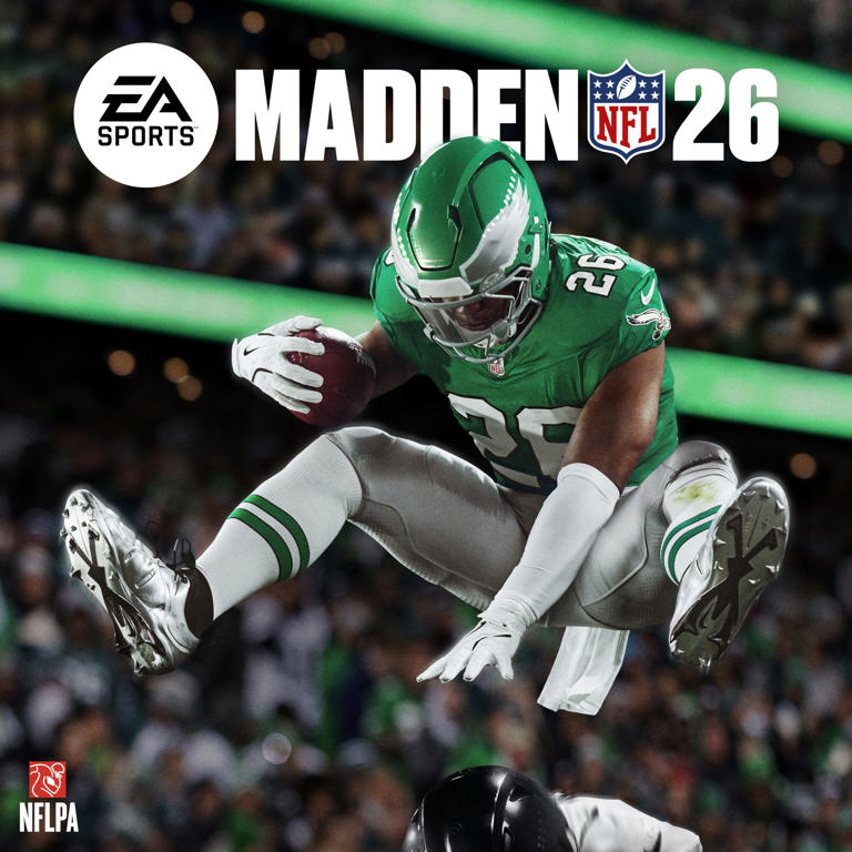 Eagles RB Saquon Barkley's reverse hurdle to grace cover of 'Madden NFL 26'