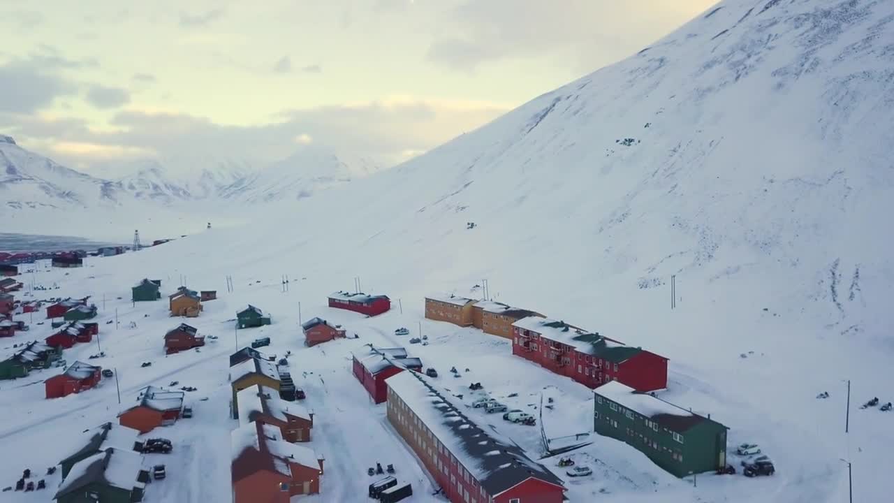 Longyearbyen’s Jewel: Aerial Tour of Northernmost Town