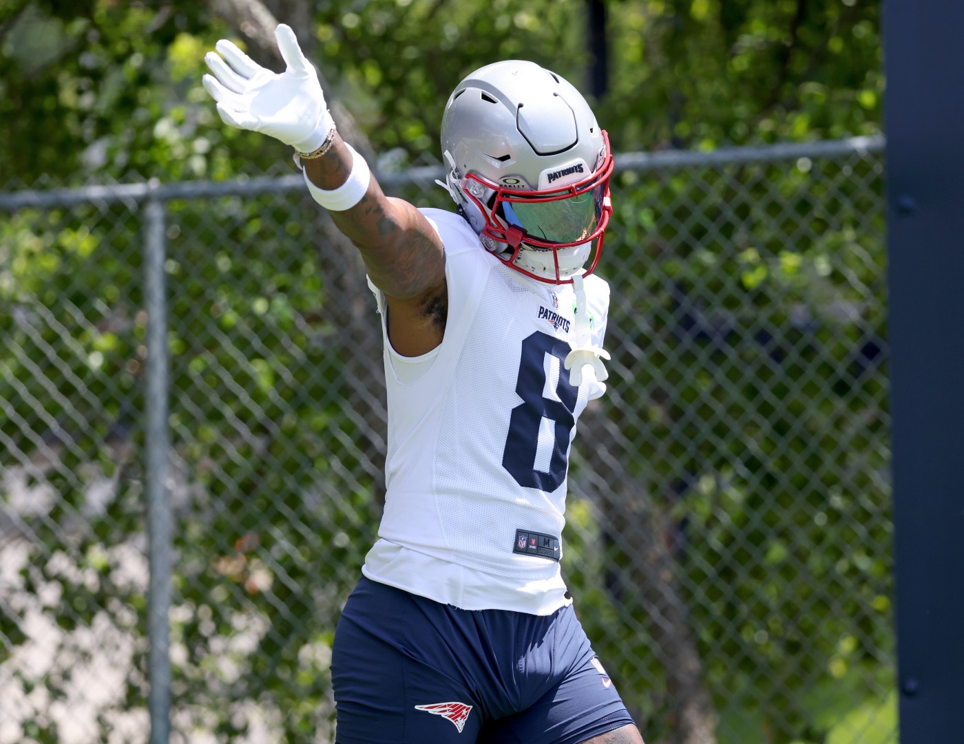Stefon Diggs returns to Patriots practice after video on boat goes viral