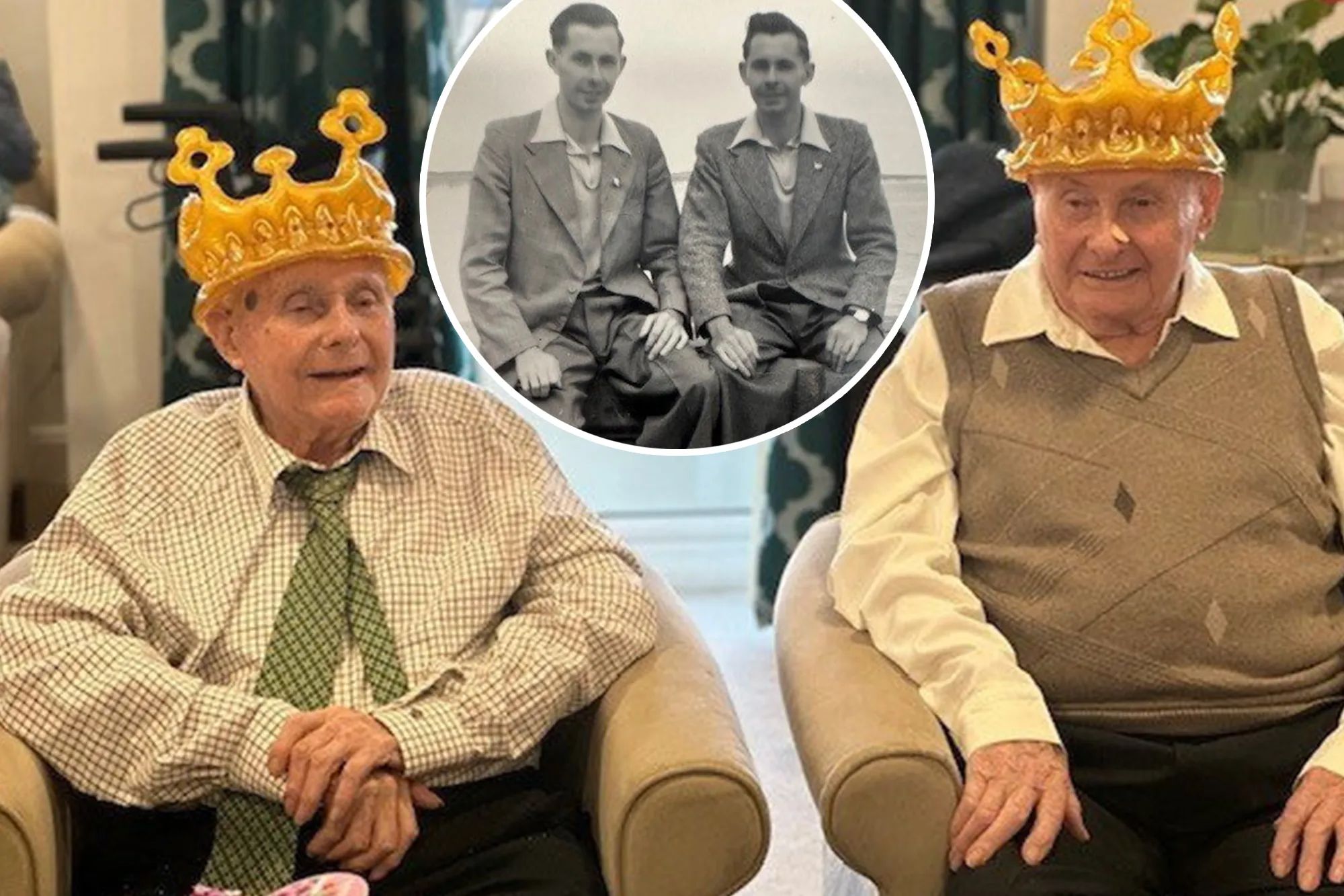 Identical twins celebrate their 100th birthday — and reveal tip for a ...