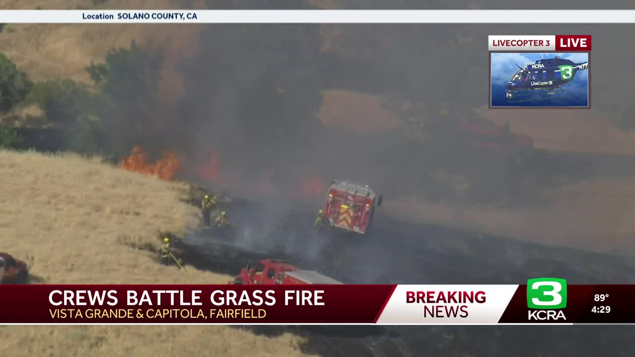Vista Grande Fire in Solano County prompts evacuations