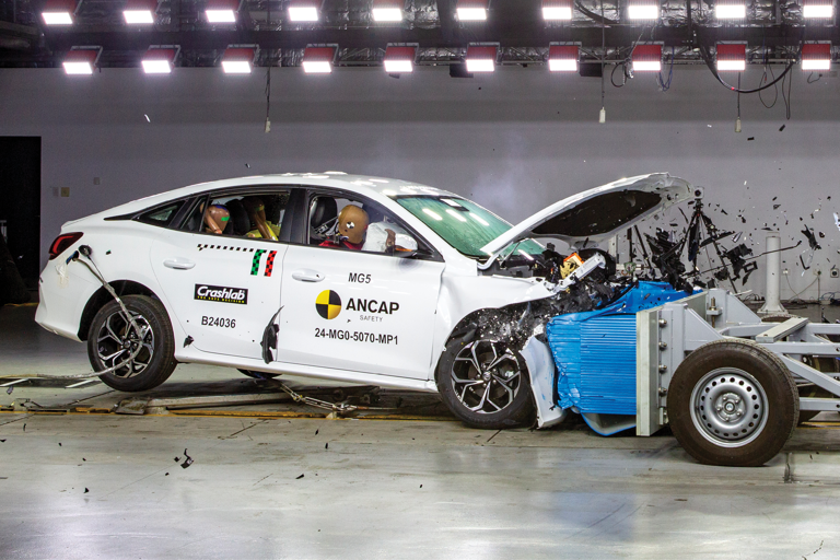 MG 5 gets safety test do-over after upgrade, scores much better rating