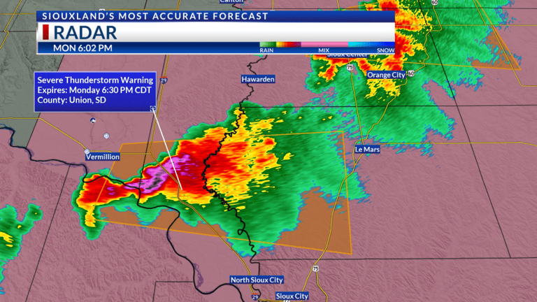 Severe Weather alerts issued as storms arrive to Siouxland