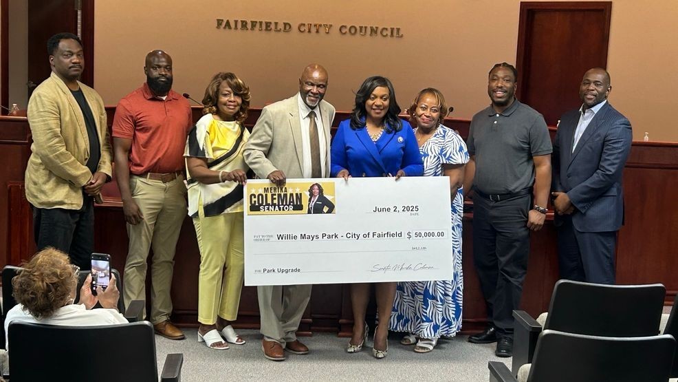 Senator Merika Coleman presents $50,000 grant for Willie Mays Park ...