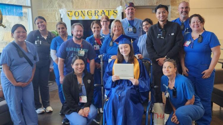 Nurses, doctors, throw surprise graduation for Fort Worth high school ...