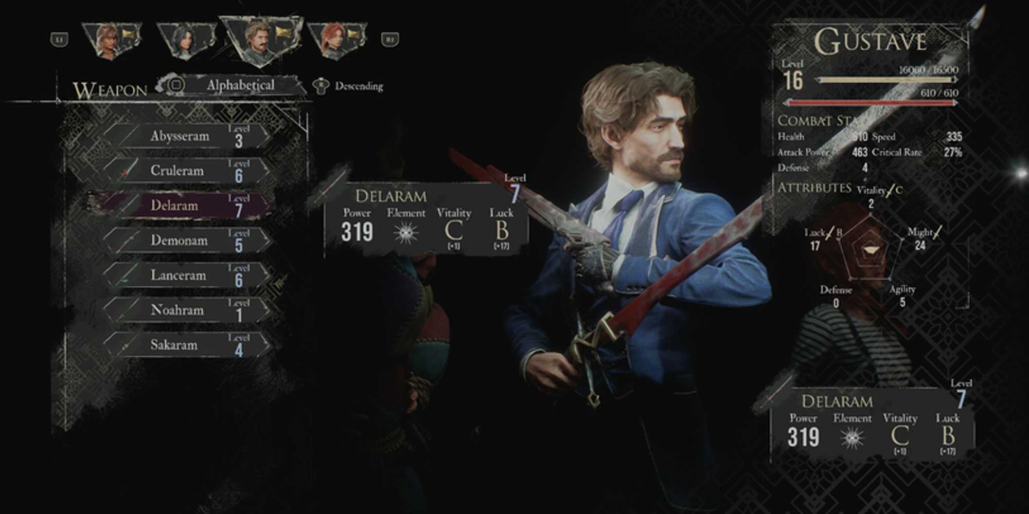 Clair Obscur: Expedition 33: Best Weapons For Gustave