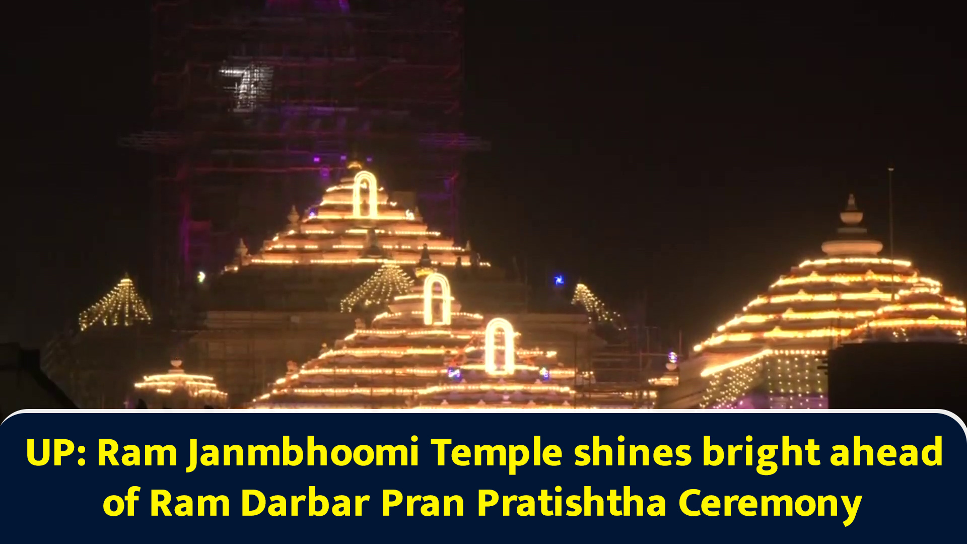 UP: Ram Janmbhoomi Temple shines bright ahead of Ram Darbar Pran ...