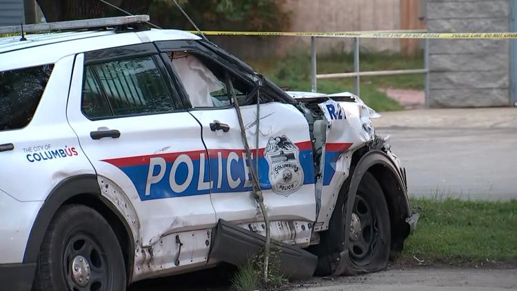 Dashcam video shows Columbus police cruiser crash while responding to ...