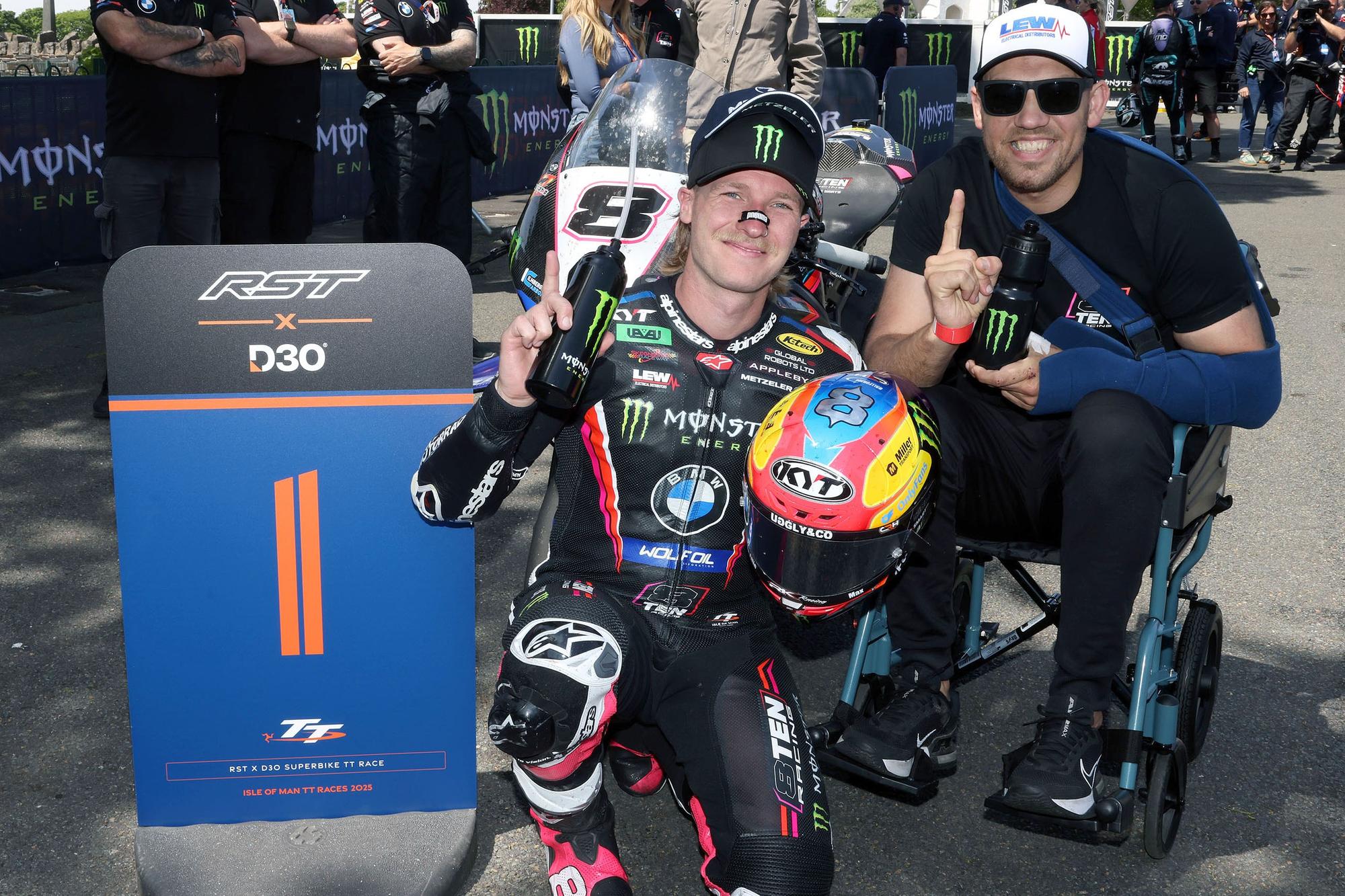 TT 2025: Injured Peter Hickman says team co-owner Davey Todd's ...