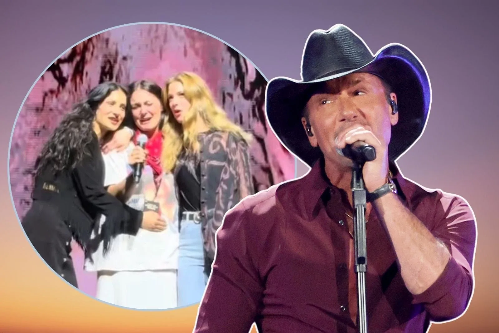 Tim McGraw’s Daughters Share Emotional Moment Onstage Singing With ...