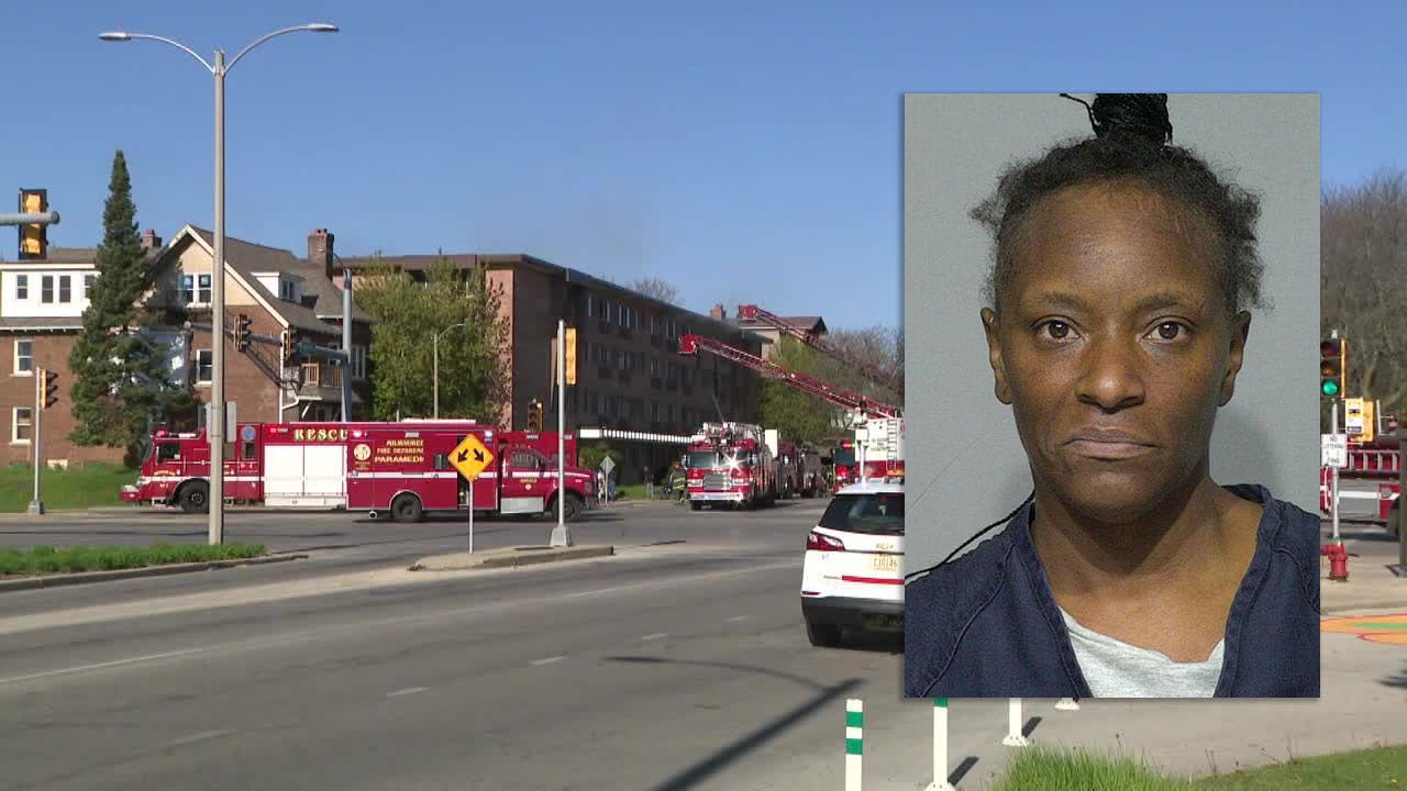 Milwaukee apartment fire; woman charged in unrelated incident
