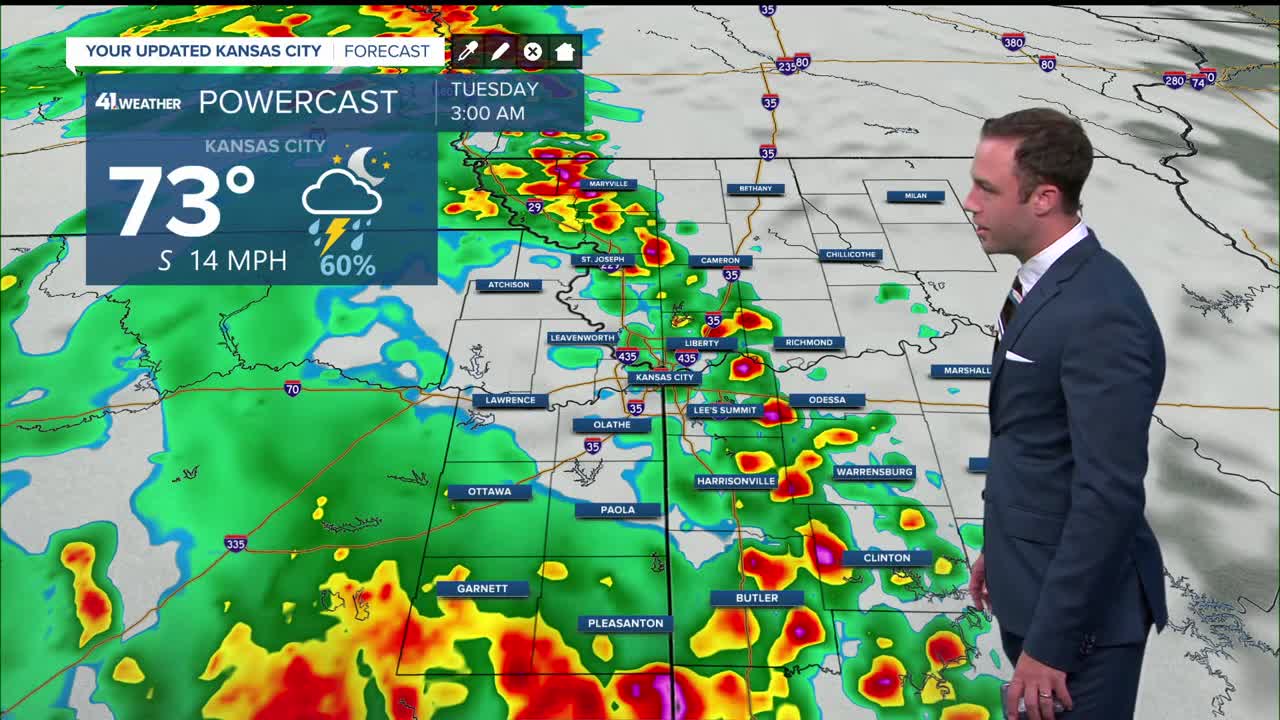 KSHB 41 Weather Monday afternoon update