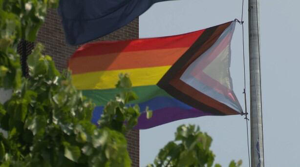Pride flag raised at Watertown’s Dulles State Office Building