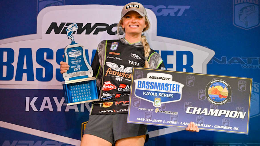 Kristine Fischer Takes First Bassmaster Kayak Series Win at Tenkiller