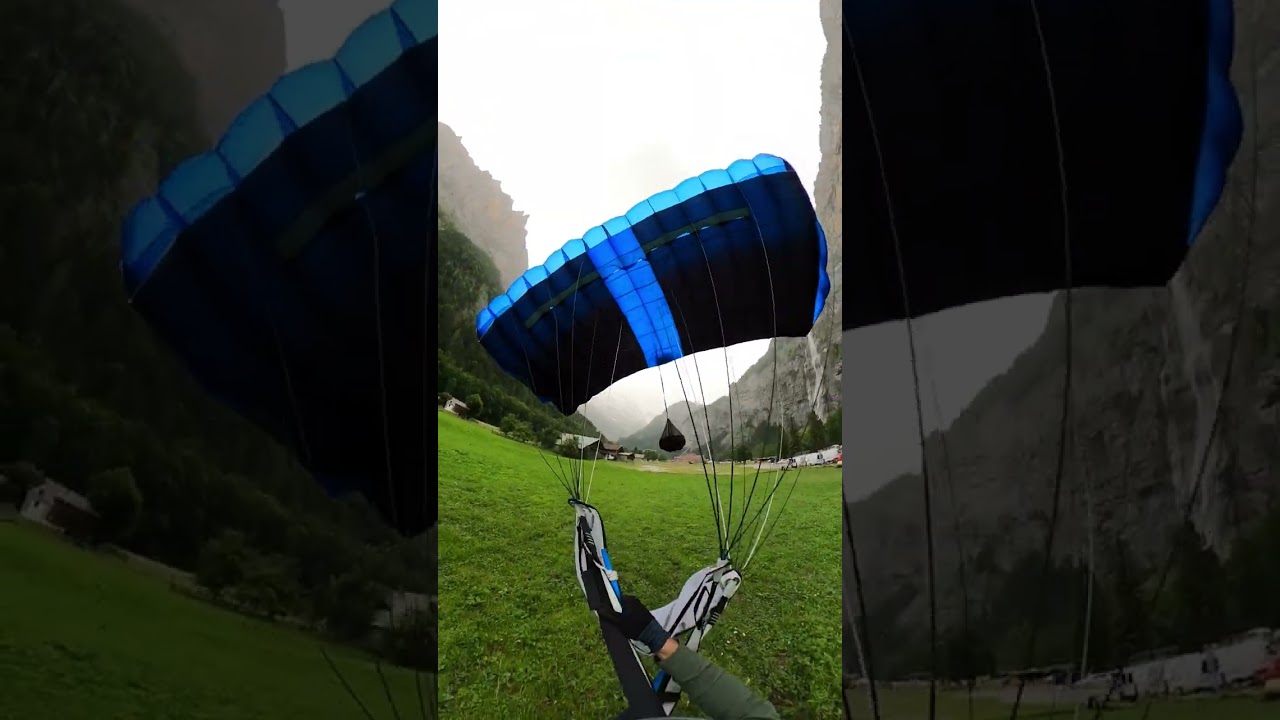 Thanking God after a hectic BASE Jump