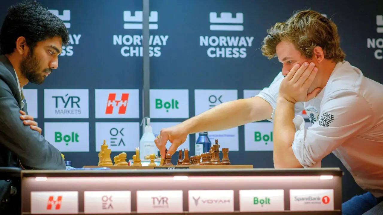 D Gukesh's Comeback To Magnus Carlsen's Frustrated Table-Slapping ...