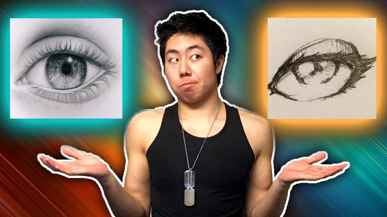 Cartoon Vs. Realism Challenge Eye