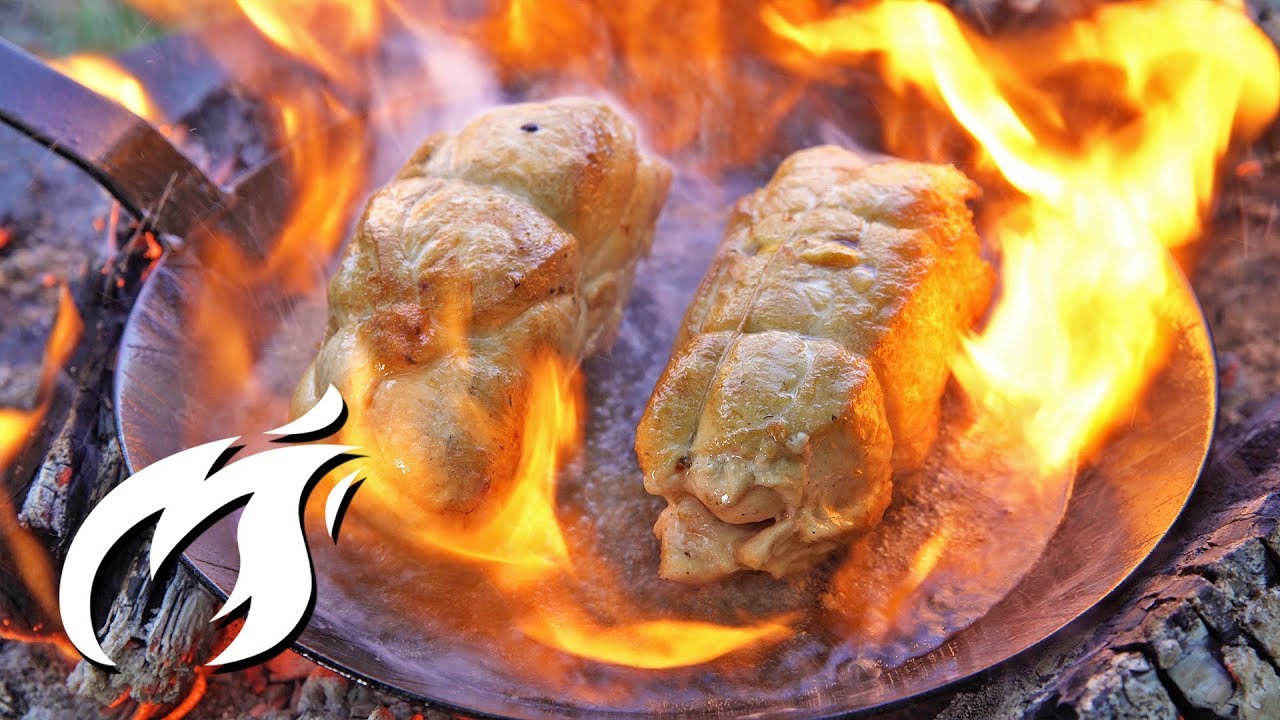 Whiskey-Soaked Chicken Roll Grilled to Smoky Perfection🔥