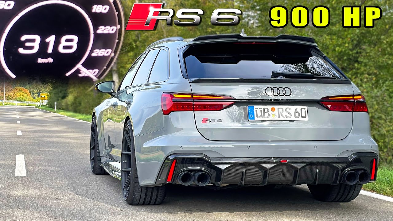 900PS Audi RS6 C8 – 0-300 km/h POV auf der Autobahn!