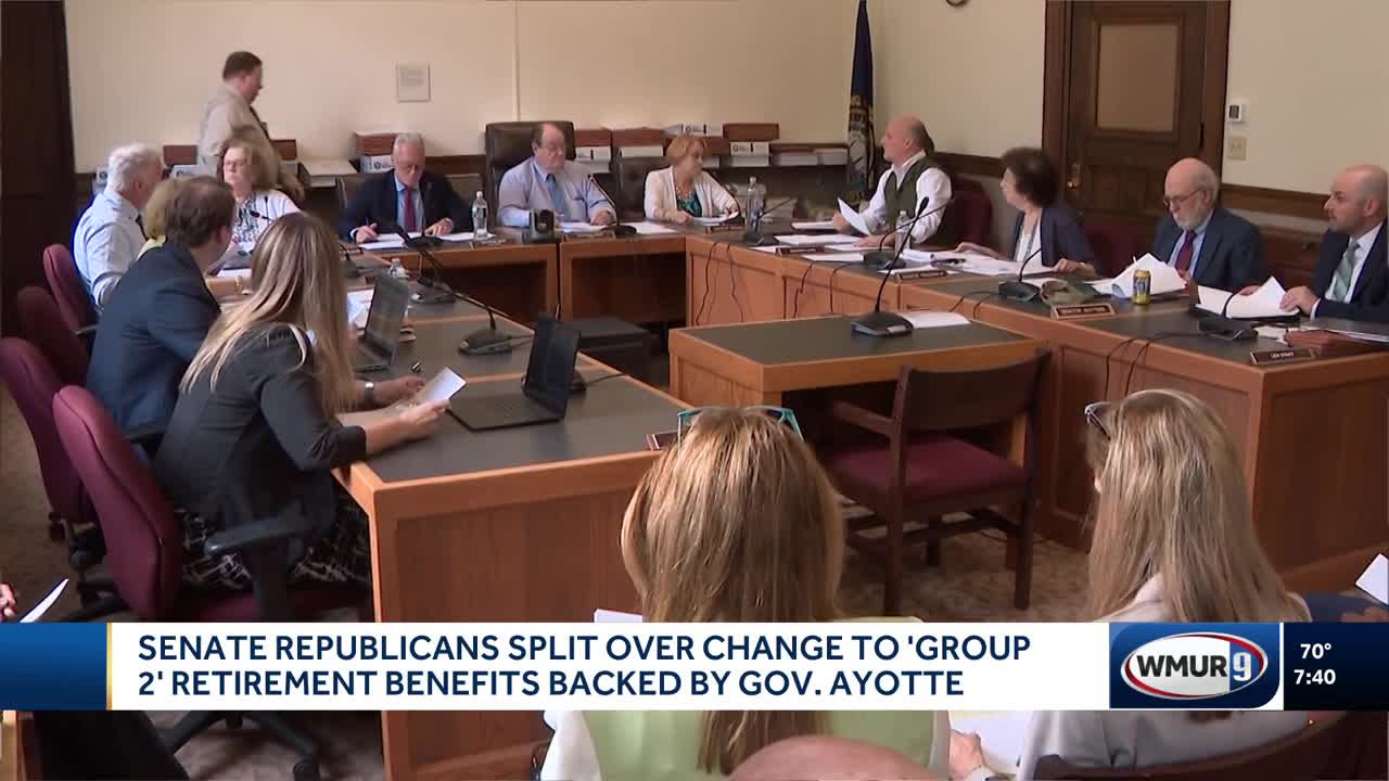 Senate Republicans split over change to first responder retirement benefits
