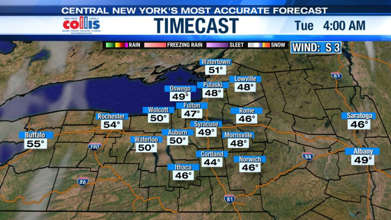 Northern Lights could be seen in CNY Monday night
