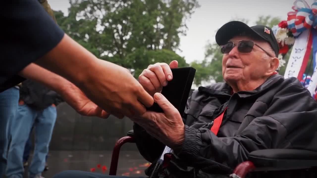 Utah Honor Flight veterans visit Korean War Veterans Memorial