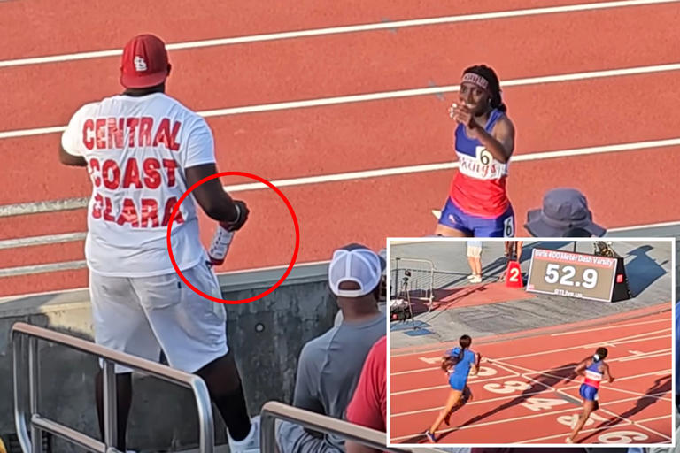 High school track star stripped of state title over celebration stunt ...