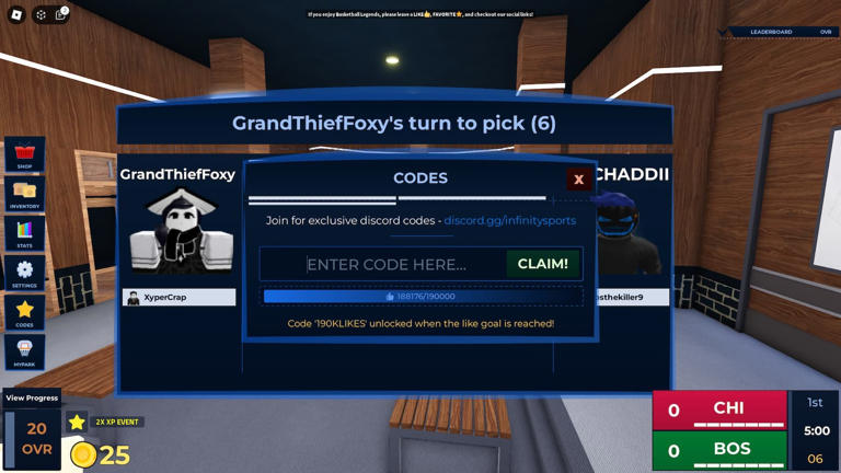 Basketball Legends Codes (September 2025)