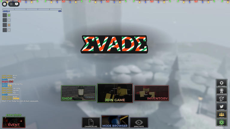 Roblox evade codes (January 2026)