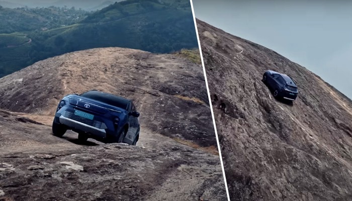 Tata Harrier.ev climbs 3,937-ft Elephant Rock in Kerala ahead of launch ...