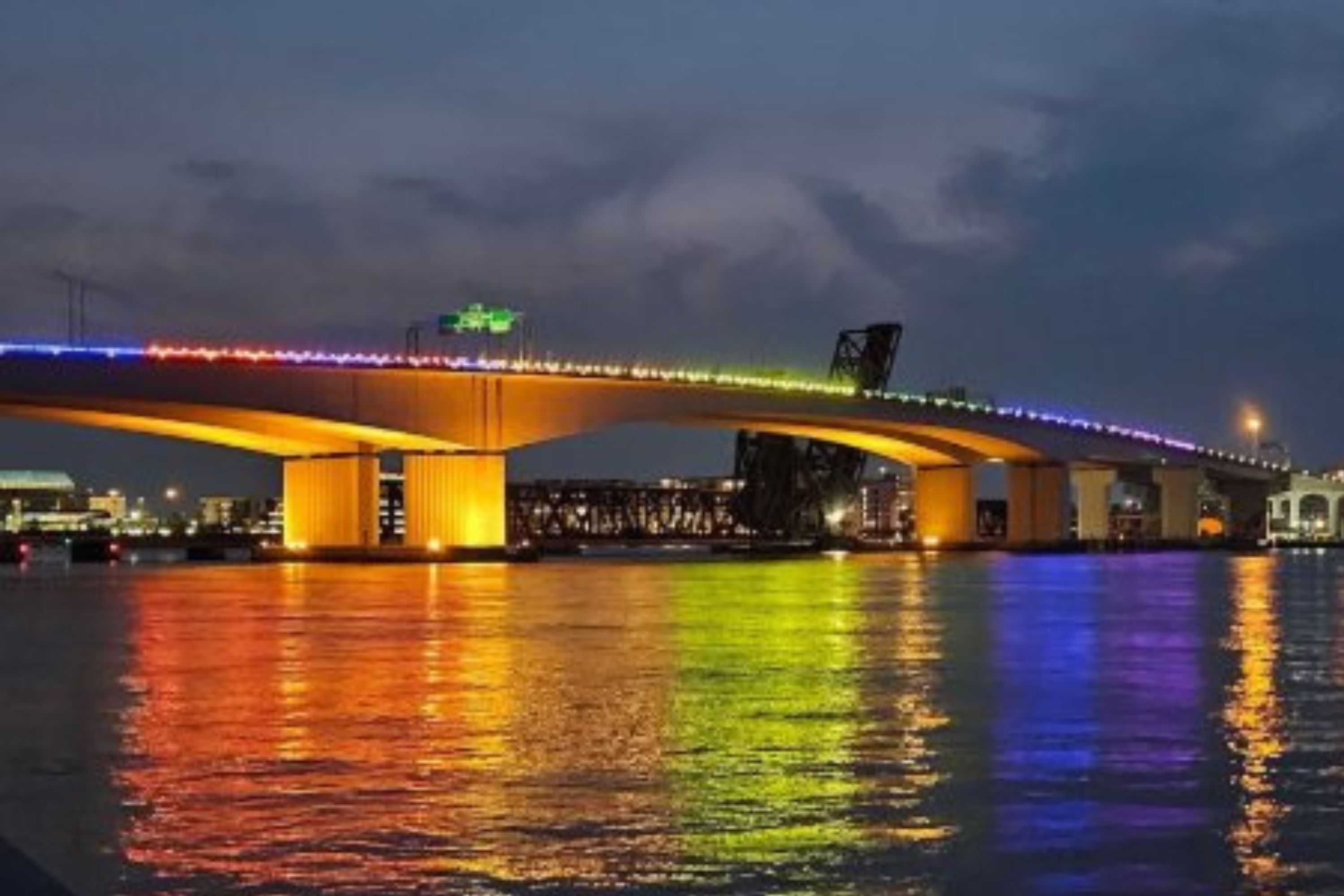 Florida bridge displays pride colors in defiance of Ron DeSantis