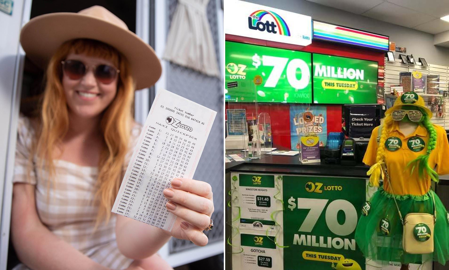 Check your tickets now: Oz Lotto's monster $70million jackpot is drawn ...