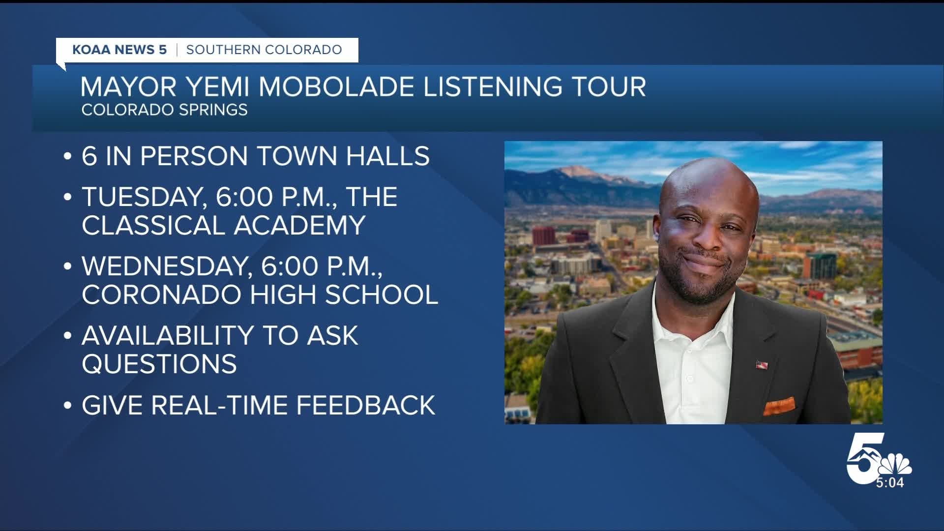 Join Mayor Yemi Mobolade Tonight: Share Your Thoughts on Colorado Springs