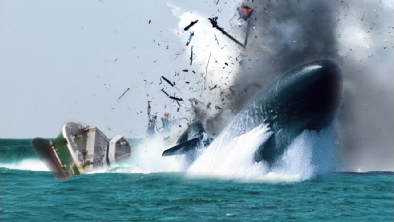 Underwater Disaster: Submarine Cuts Ship in Half