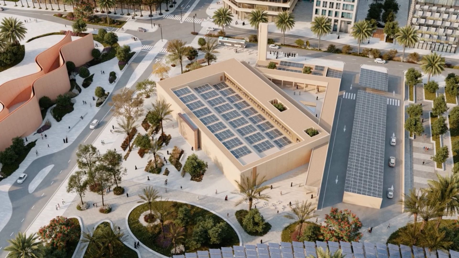 Photos: UAE plans world’s first net-zero mosque with solar panels ...