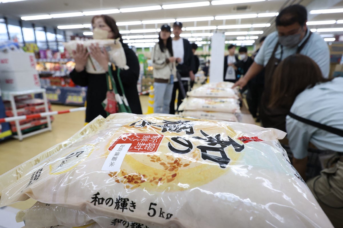 Watch: Japanese shoppers scramble to buy cheap rice as prices skyrocket