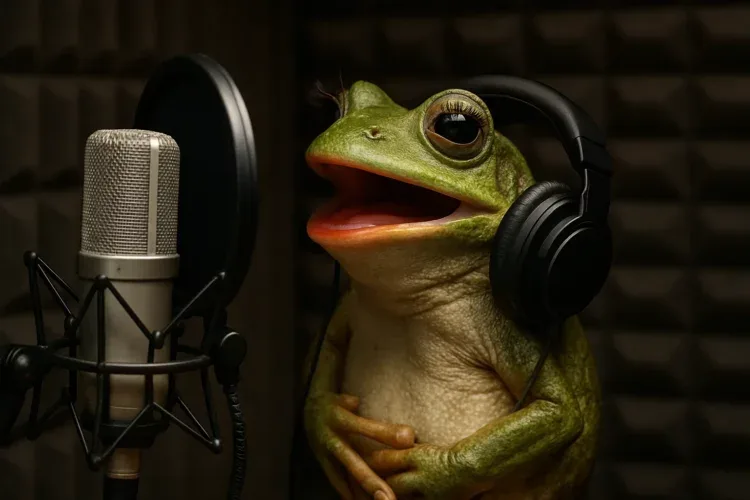 We haven’t been listening to female frog calls because the males just ...