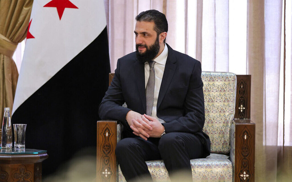 Rockets fired from Syria for first time in a year; Israel holds Sharaa ...