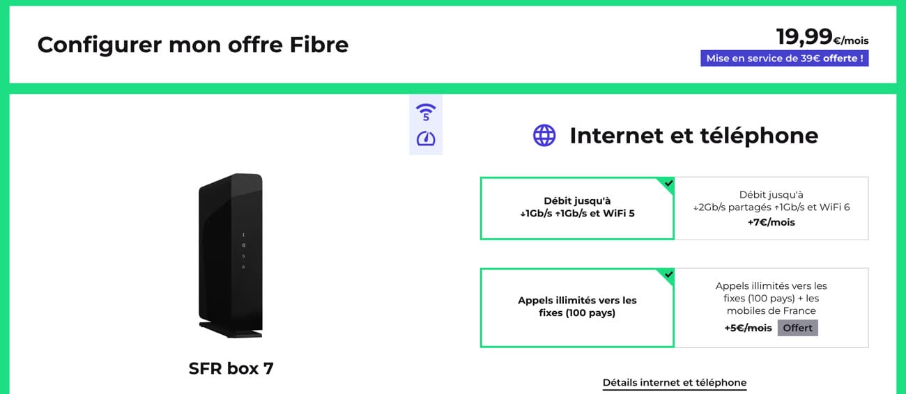 Nouvelle baisse : la fibre SFR 1 Gb/s à 19,99 €/mois sans frais de mise ...
