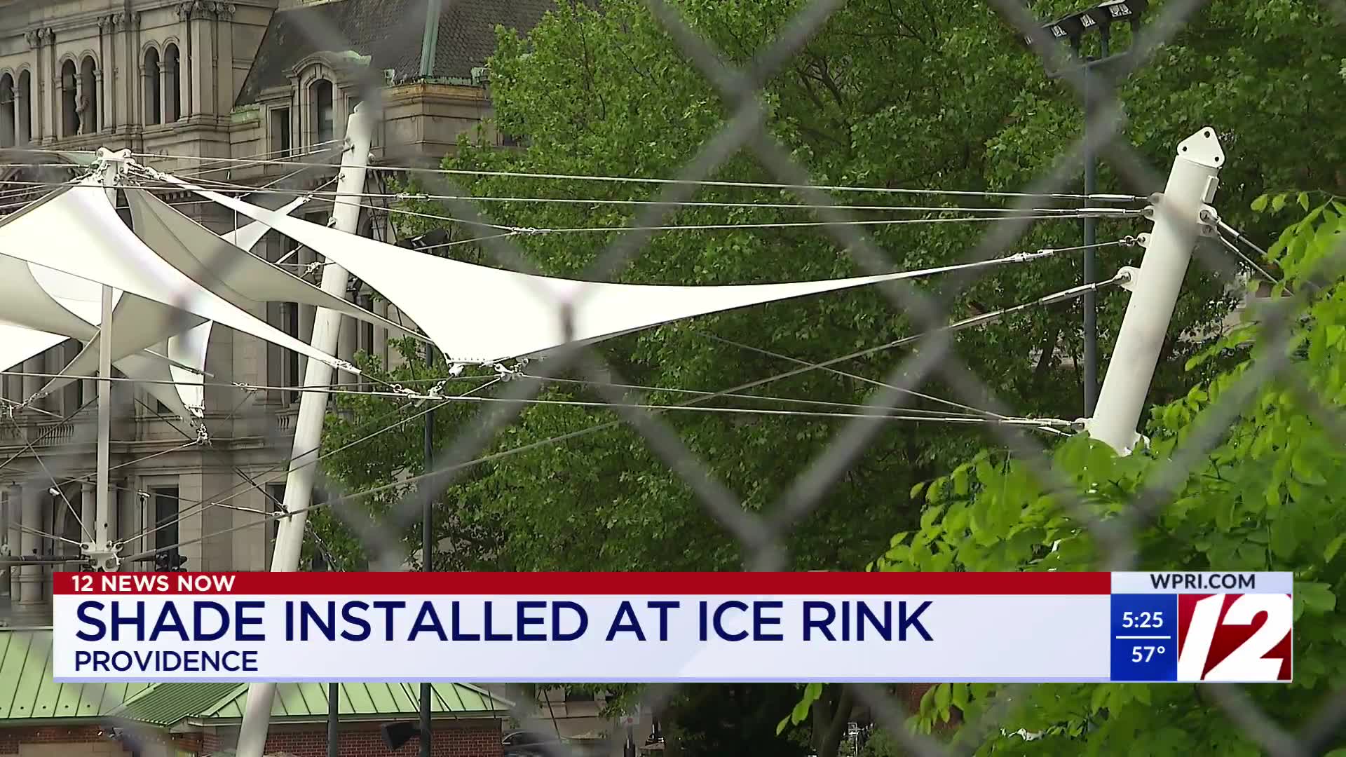 Shade installed at Providence ice rink